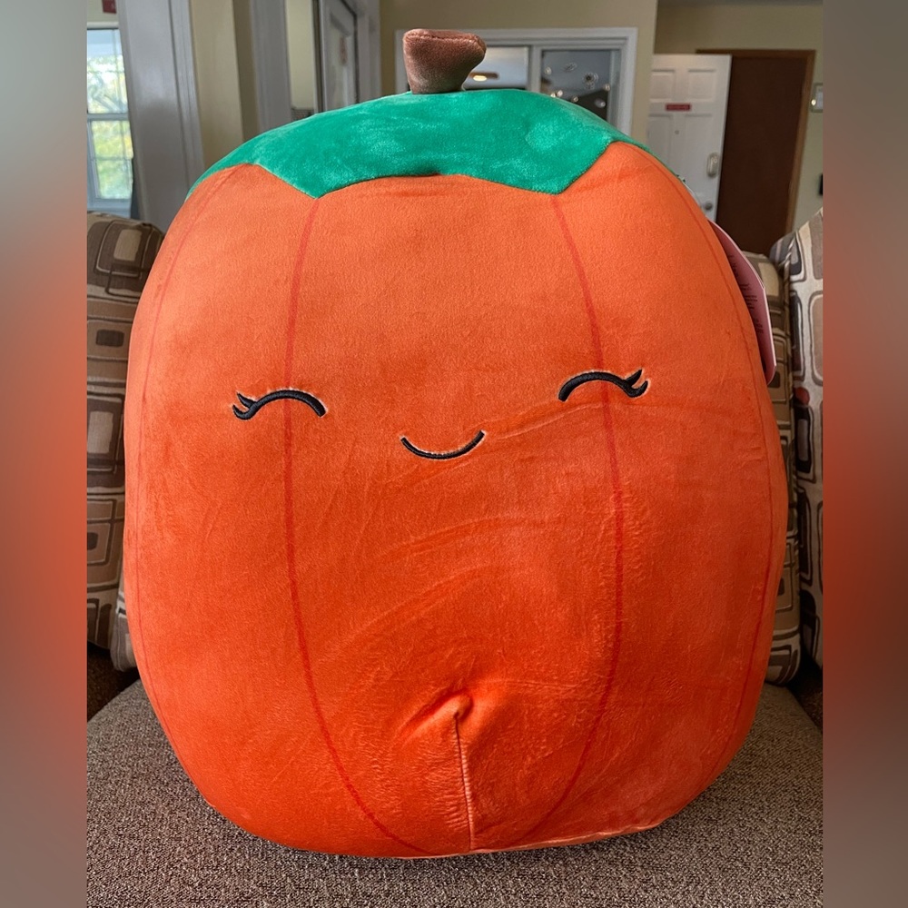 Nwot 2022 Timmy The Pumpkin Squishmallow 16in - Gem